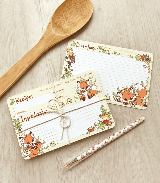 Doki Fox Recipe Cards – Sugar Bunny Shop