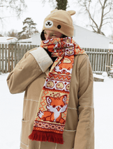 Doki Fox Knit Scarf – Sugar Bunny Shop