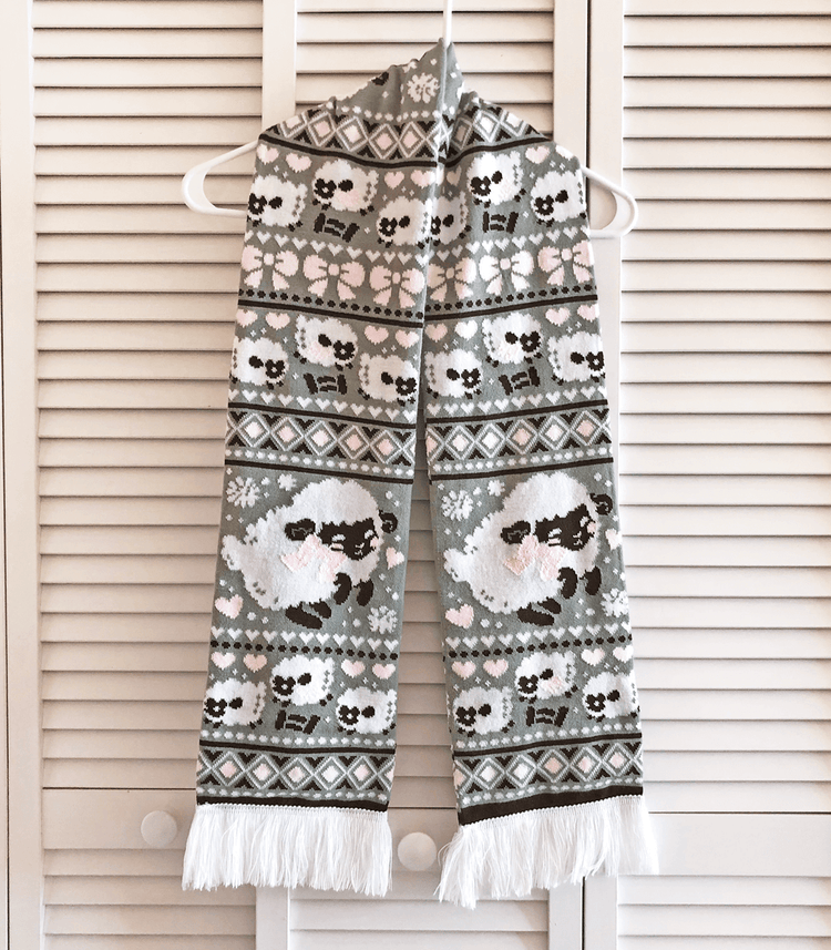 Fuwafuwa Sheep Knit Scarf – Sugar Bunny Shop
